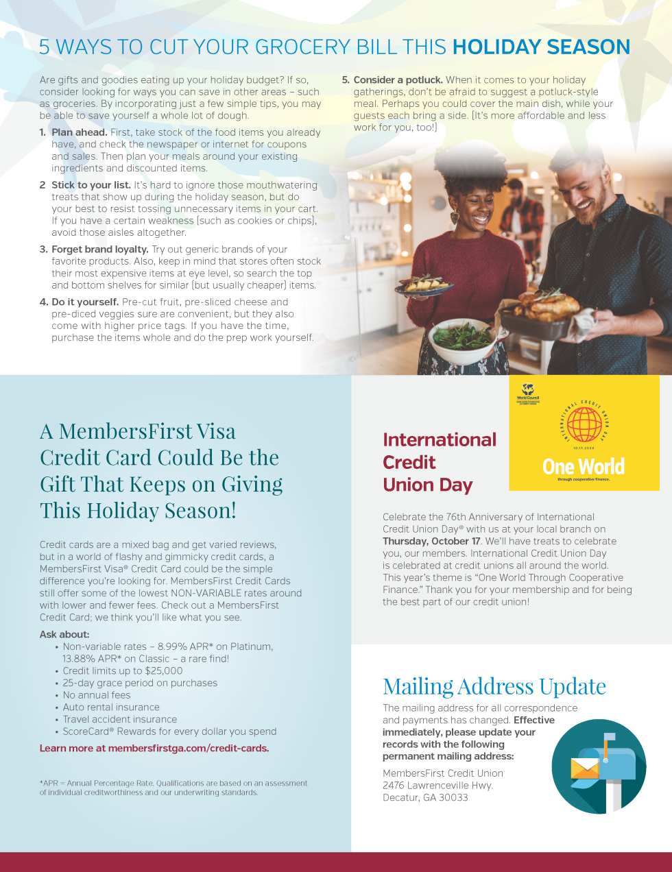 Newsletter | MembersFirst CU